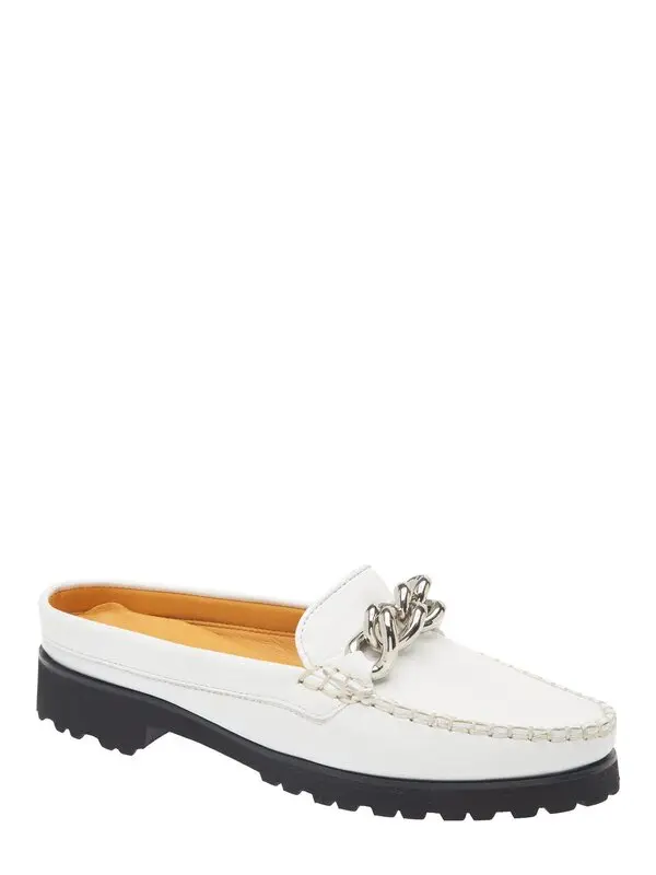 Robert Zur Canale Bit Loafer Mule - White