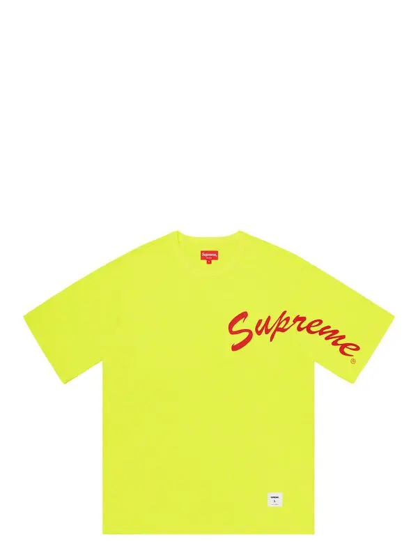 Supreme Shoulder Arc Short-sleeve Top 'fluorescent - Yellow