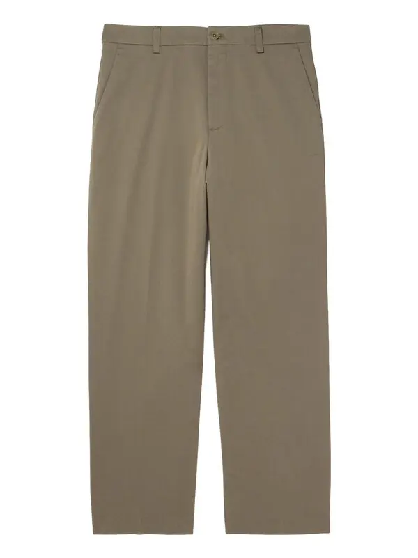 Nn07 Paw 1804 Straight-leg Trousers - Green
