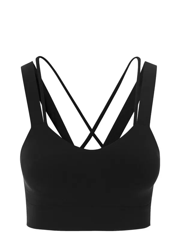Lululemon Like A Cloud Ribbed Longline Bra - Black