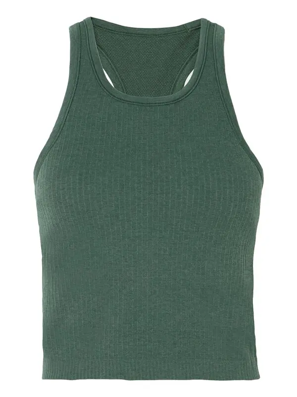 Lululemon Ebb To Street Cropped Racerback Tank - Green