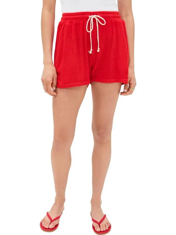 LE BOP Farrah Terry Shorts - Poppy