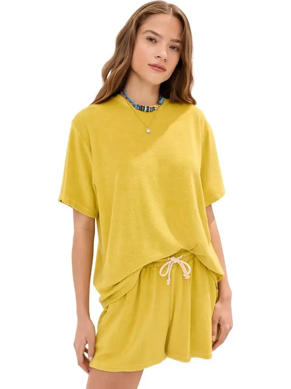 LE BOP Farrah Terry Tee - Olive