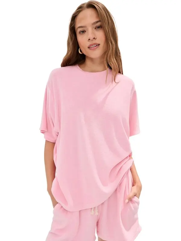 LE BOP Farrah Terry Tee - Pink
