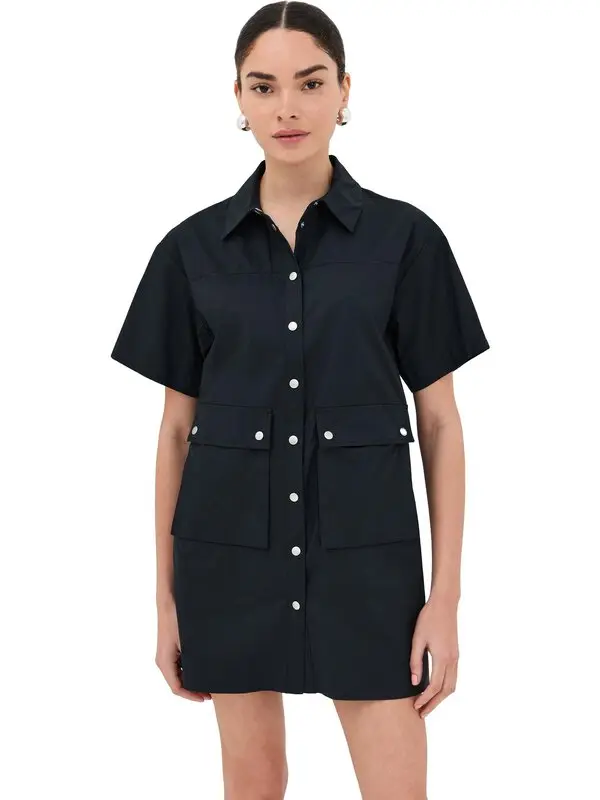 LE BOP Mariette Utility Dress - Black