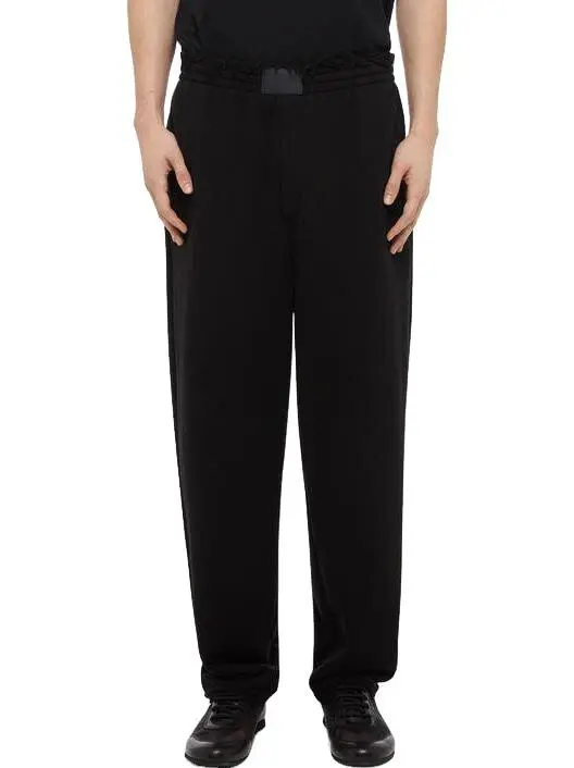 Helmut Lang Minimal Plush Sweatpants - Black - 001
