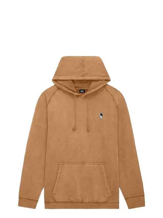 DALIX Astronaut Mineral Washed Hoodie - Camel
