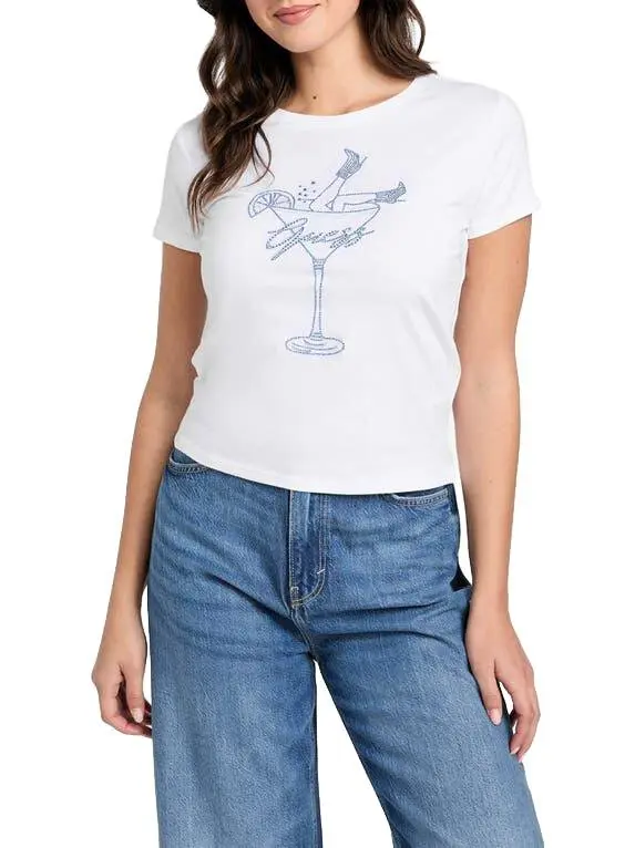 Guess Graphic Tini Boots T-shirt - White