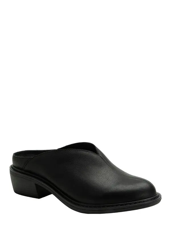 ALEGRIA BY PG LITE Leather Mule With Arch Support - Black Bird