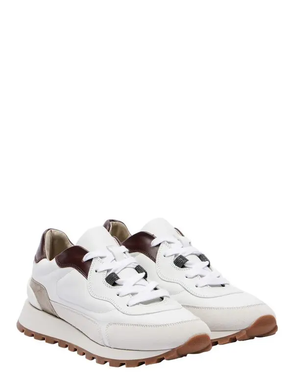 Brunello Cucinelli Leather Sneakers - White
