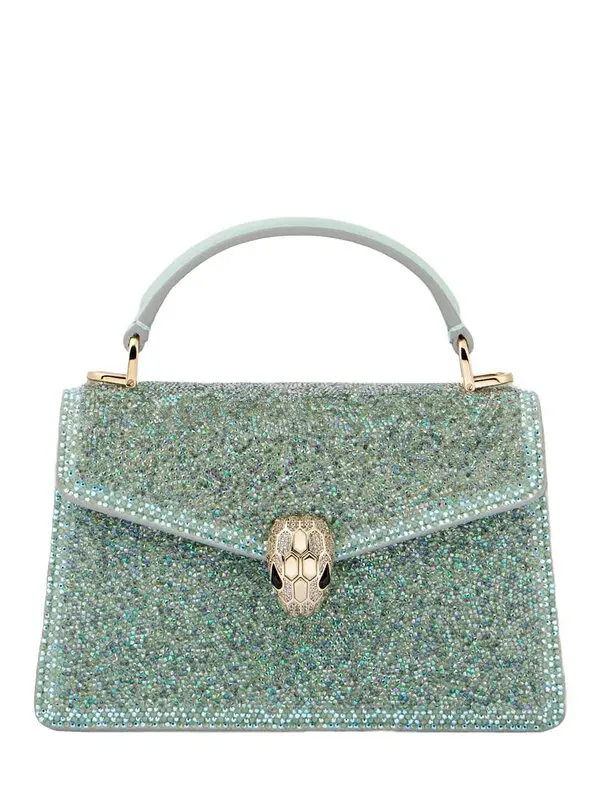 BVLGARI Serpenti Forever Mini Tote - Blue