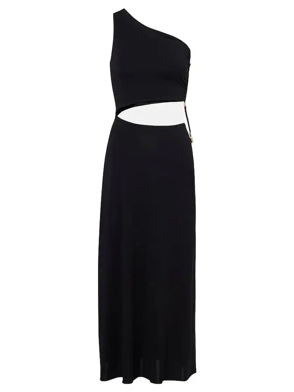 ERES Legende Asymmetric Midi Dress - Black