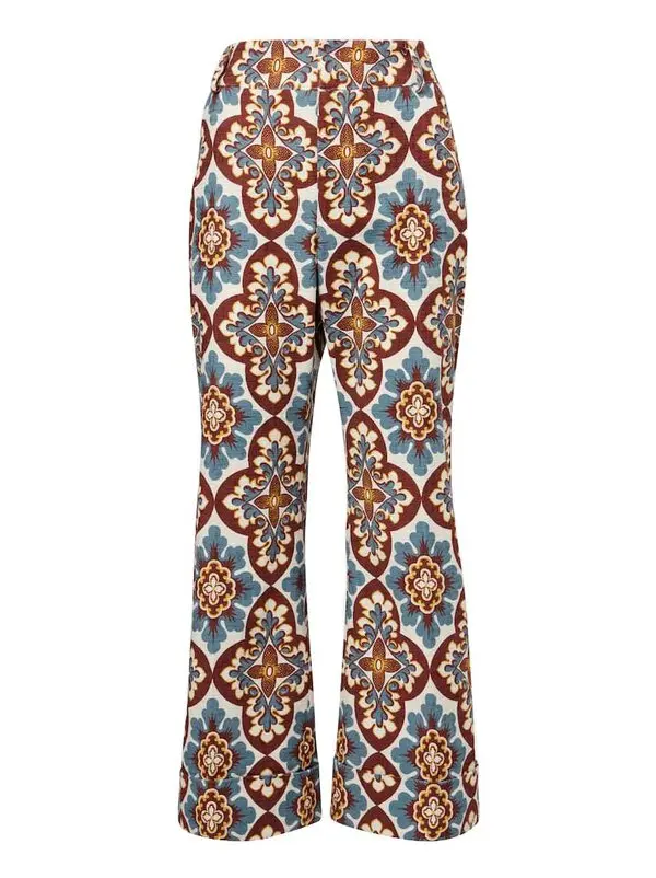 La DoubleJ Hendrix High-rise Flared Pants - Multicoloured