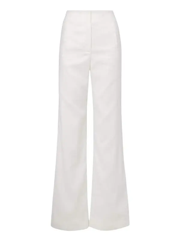 Veronica Beard Jude Wide-leg Pants - White