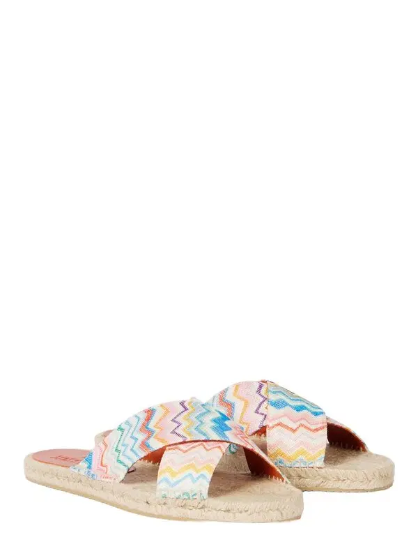 Missoni Zigzag Espadrille Sandals - Multicoloured