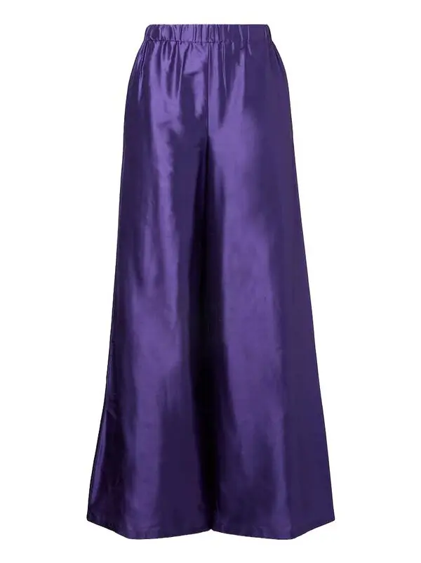 Max Mara Avio High-rise Wide-leg Pants - Purple