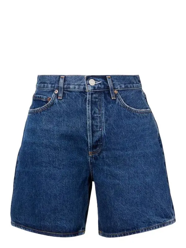 AGOLDE Dame Denim Shorts - Blue