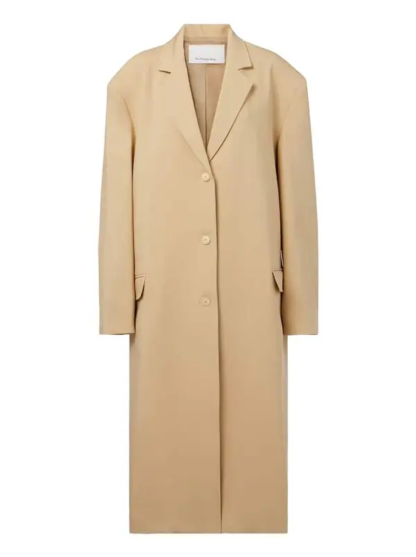 THE FRANKIE SHOP Tribeca Oversized Coat - Beige