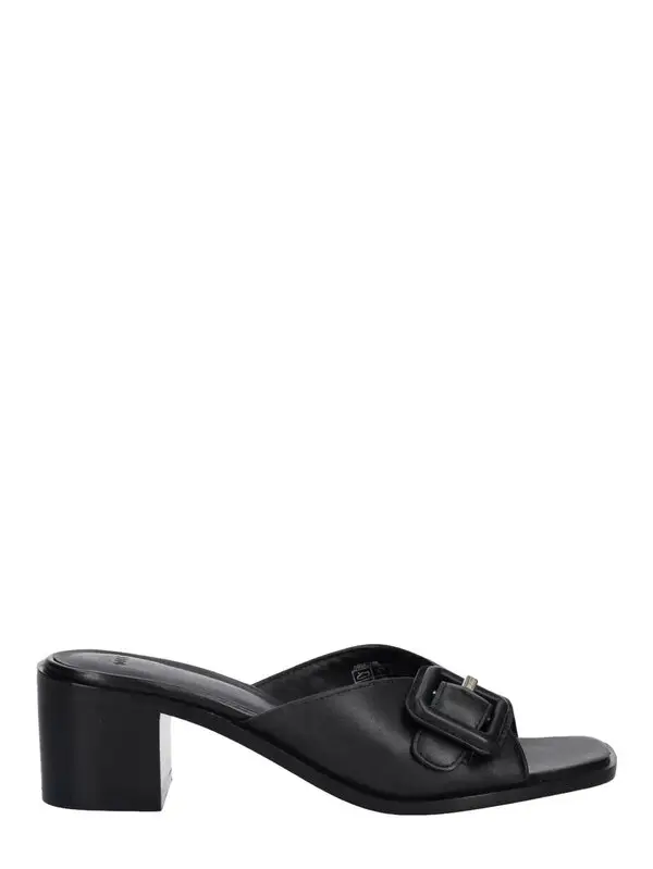 BOSS 50mm Leather Sandals - Black