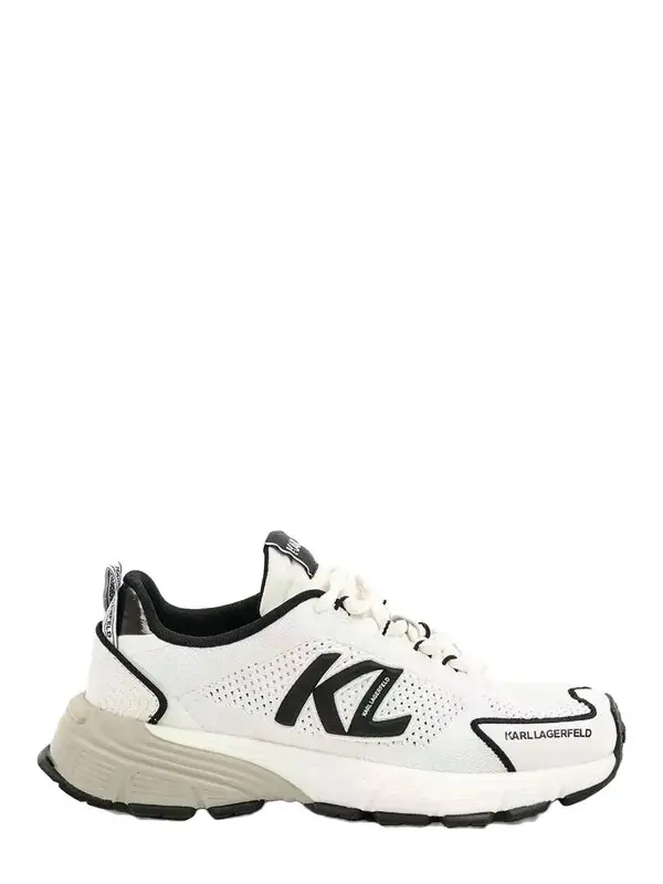 Karl Lagerfeld Logo Appliqué Sneakers - White