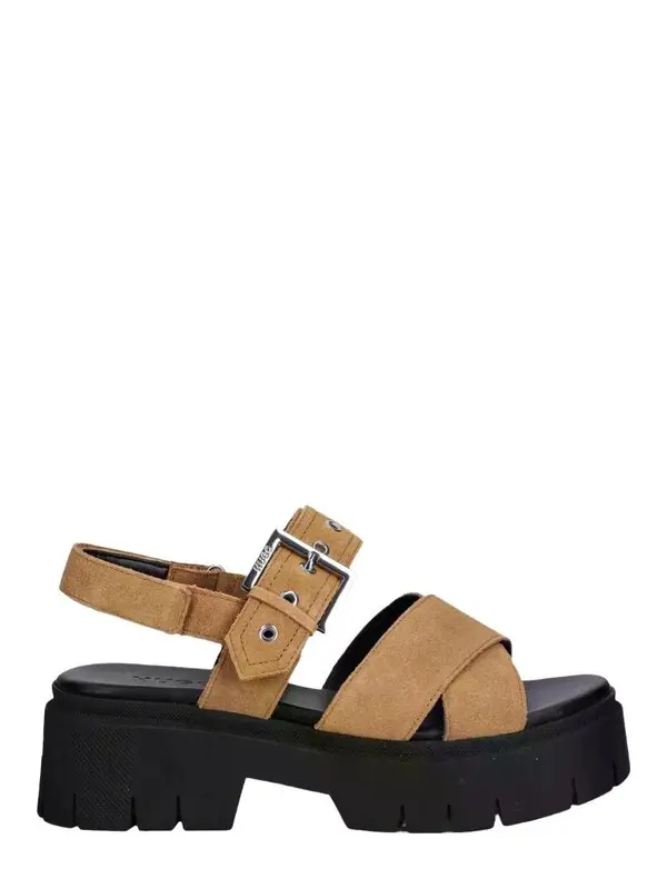 Hugo Buckle-strap Suede Sandals - 280