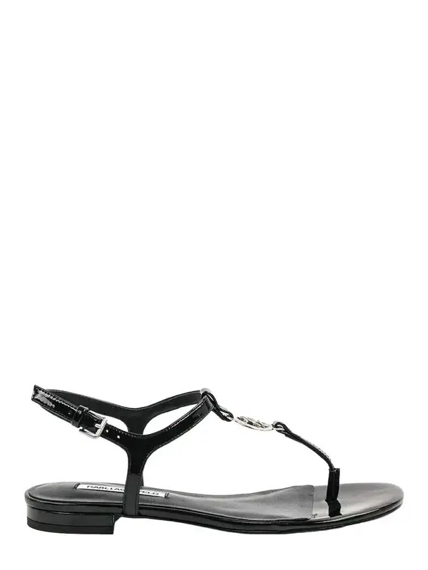 Karl Lagerfeld Logo-appliqué Sandals - Black