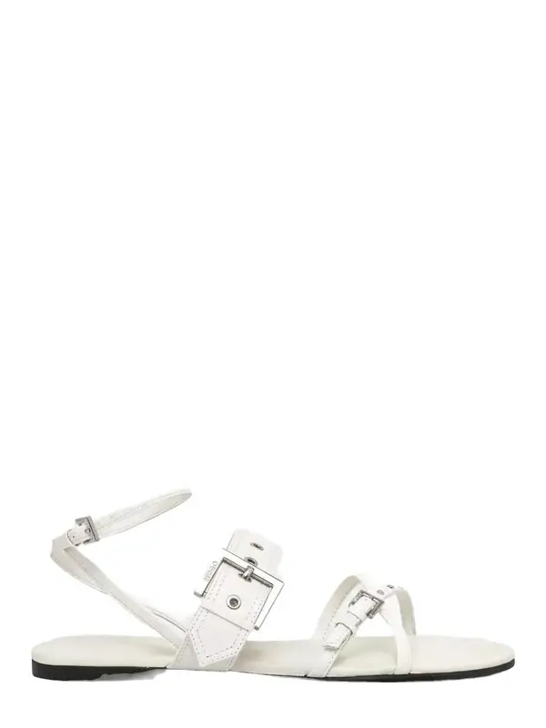 Hugo Buckle-strap Sandals - White