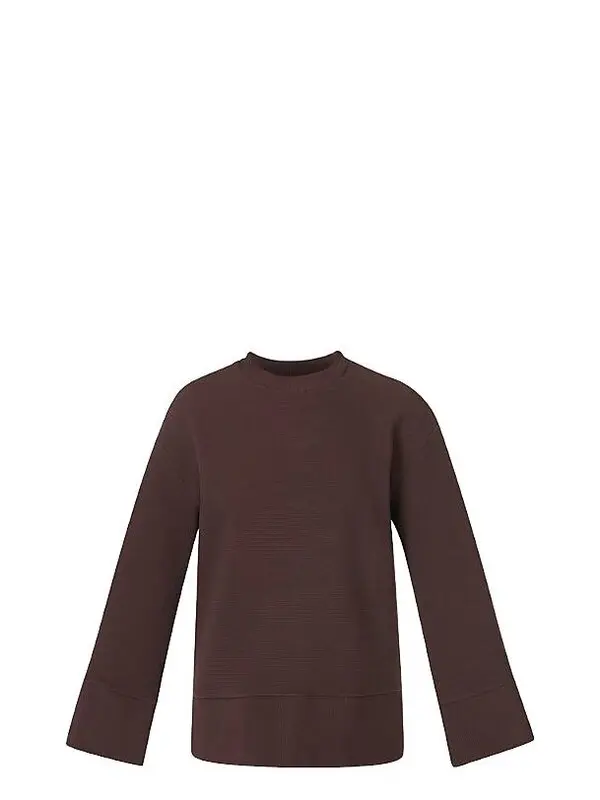 Sweaty Betty Peaceful Relaxed-fit Ribbed Sweatshirt - Sable Brown