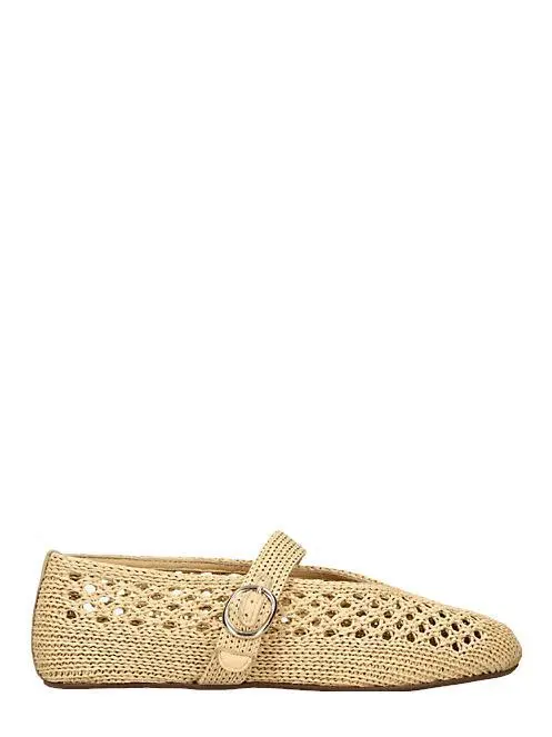 Steve Madden Alara Woven Ballet Flats - Beige