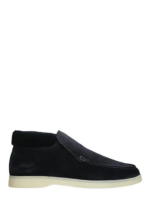 AURELIEN City Suede Loafers - Navy