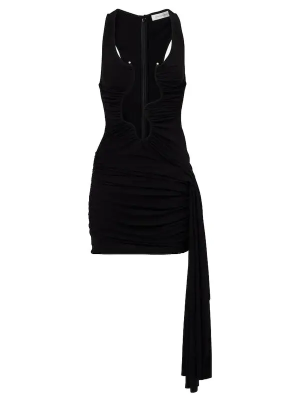 Christopher Esber Salacia Draped Minidress - Black
