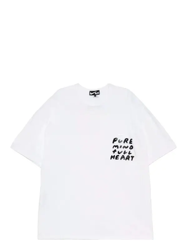 BLACK COMME DES GARÇONS X Nike Printed T-shirt - White
