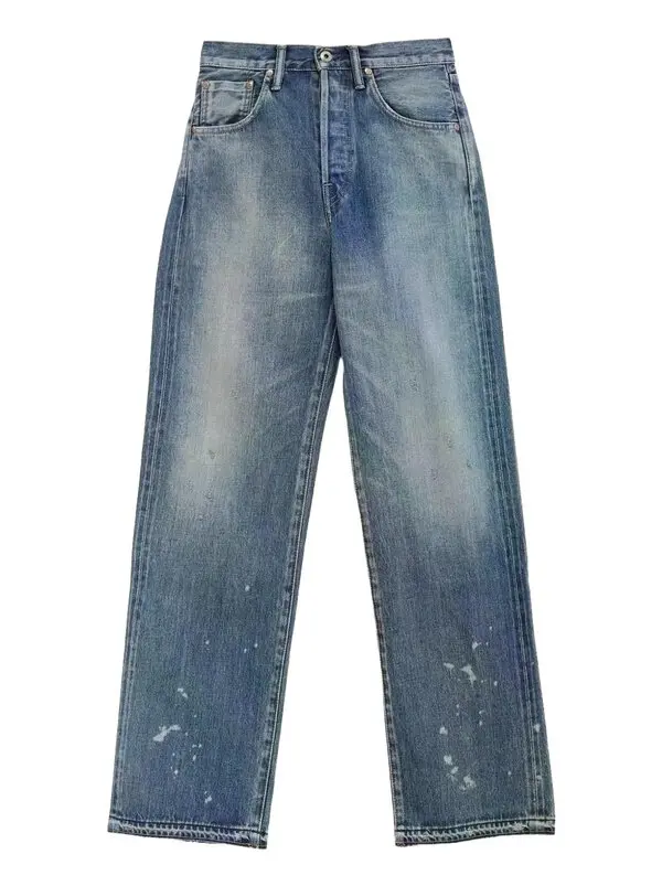 Chimala Cotton Straight Leg Jeans - Blue