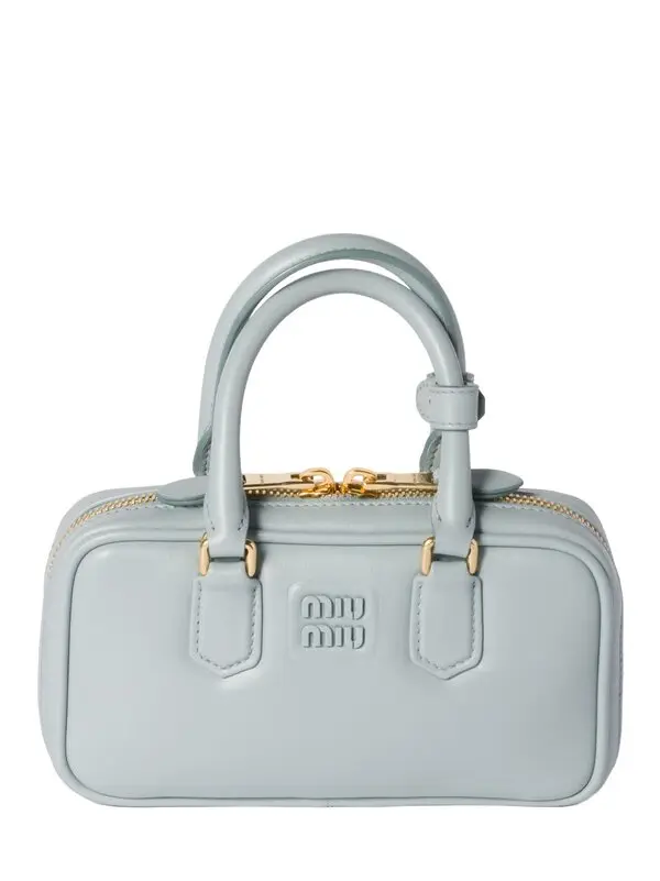 Miu Miu Arcadie Leather Mini-bag - Lake Blue