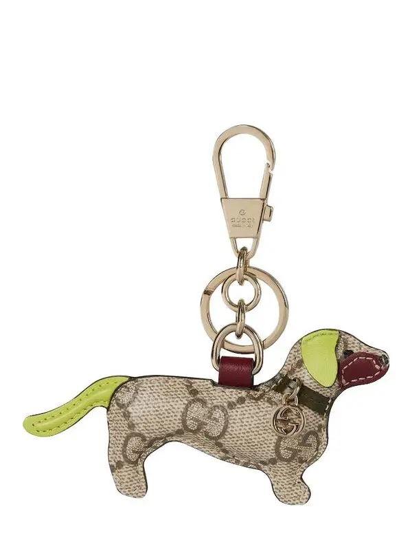 Gucci Dog-shaped Bag Charm - Green