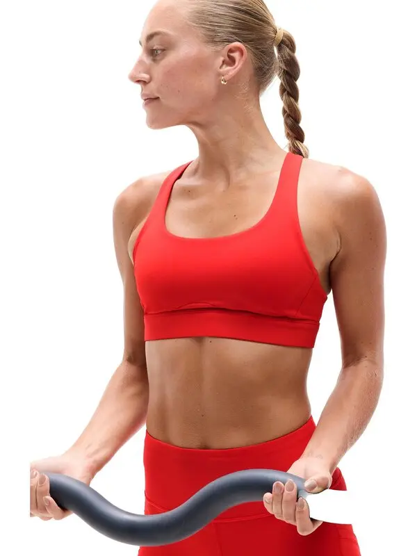 Athleta Interval Sports Bra A-c - Cardinal