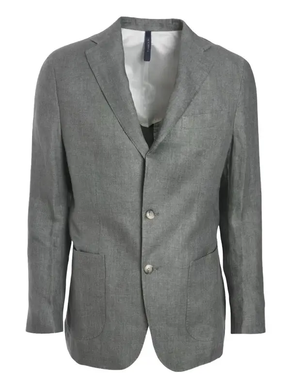 TOMBOLINI Linen Blazer - Green