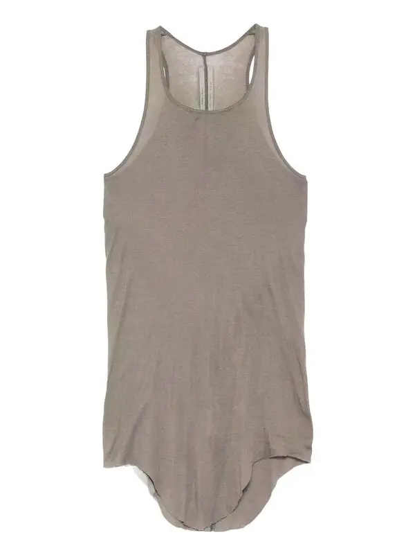 Rick Owens Basic Ribbed Tank Top - Grey