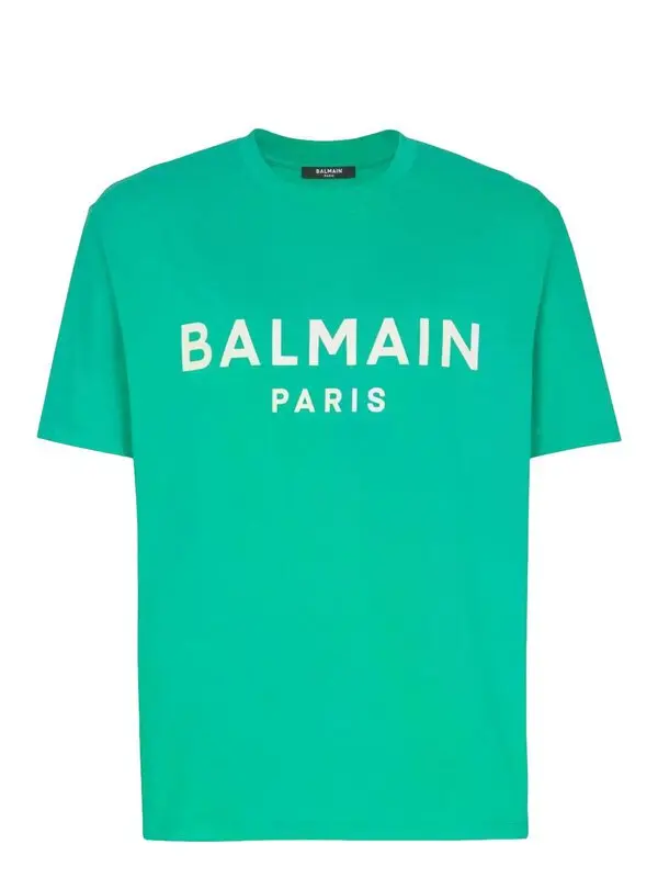 Balmain Logo-print T-shirt - Green