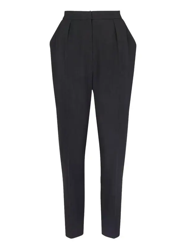 Balmain Wool Trousers - Black