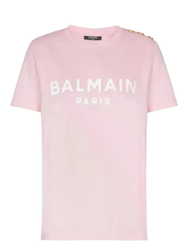 Balmain Logo-print T-shirt - Pink