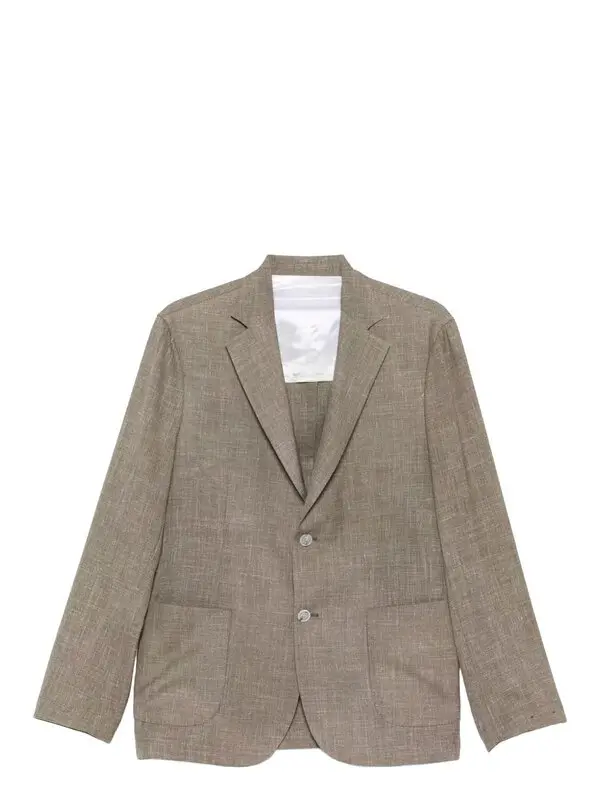 BARBA NAPOLI Single-breasted Blazer - Brown