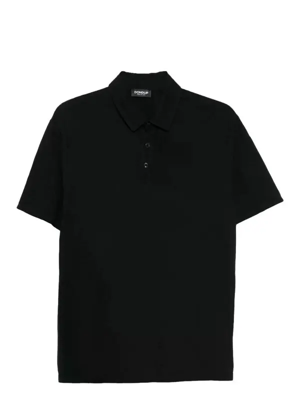 DONDUP Cotton Polo Shirt - Black