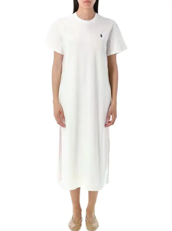 Polo Ralph Lauren Jersey T-shirt Dress - White