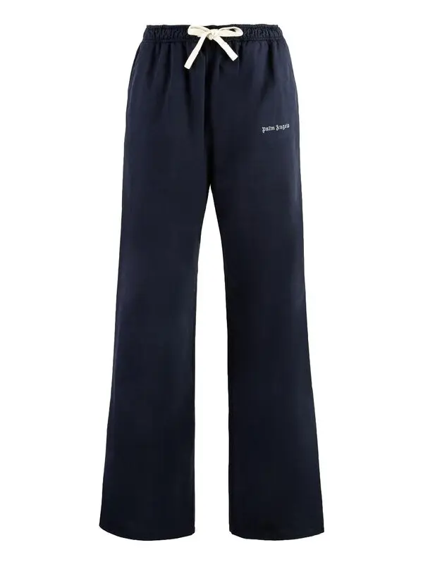 Palm Angels Cotton Trousers - Blue