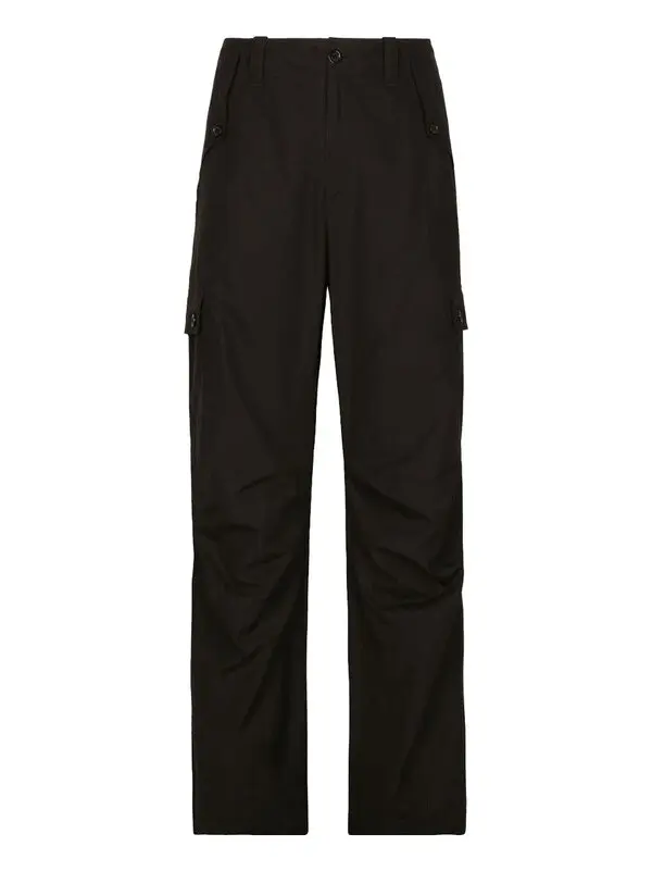 Dolce & Gabbana Cotton Cargo Trousers - Black
