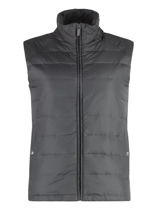 Thom Browne Full Zip Down Vest - Grey