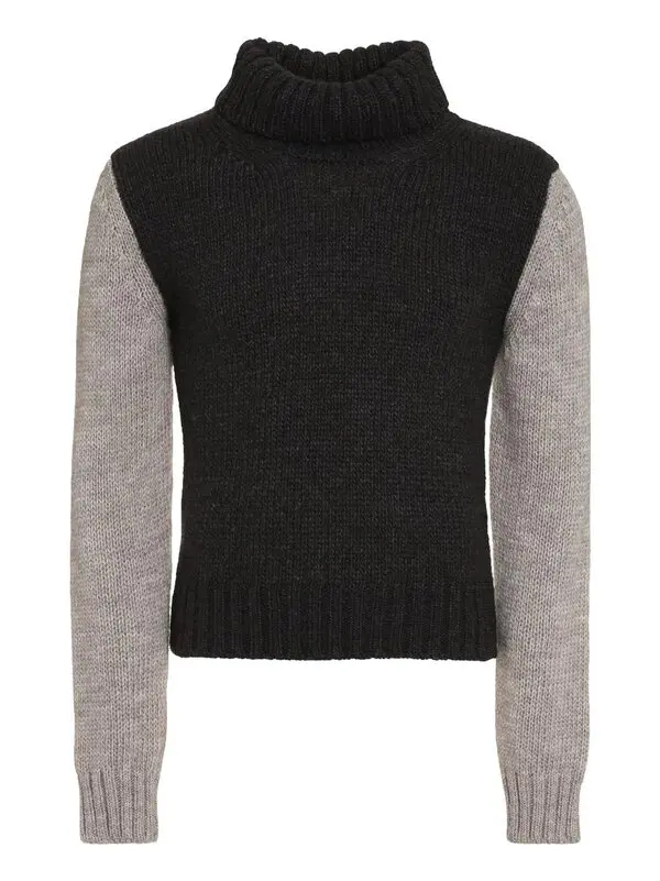 Dolce & Gabbana Wool Turtleneck Sweater - Grey