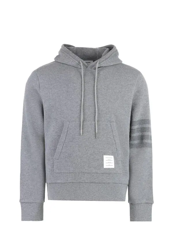 Thom Browne Knitted Hoodie - Grey