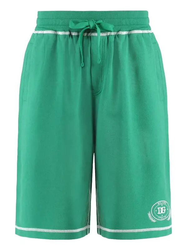 Dolce & Gabbana Cotton Bermuda Shorts - Green